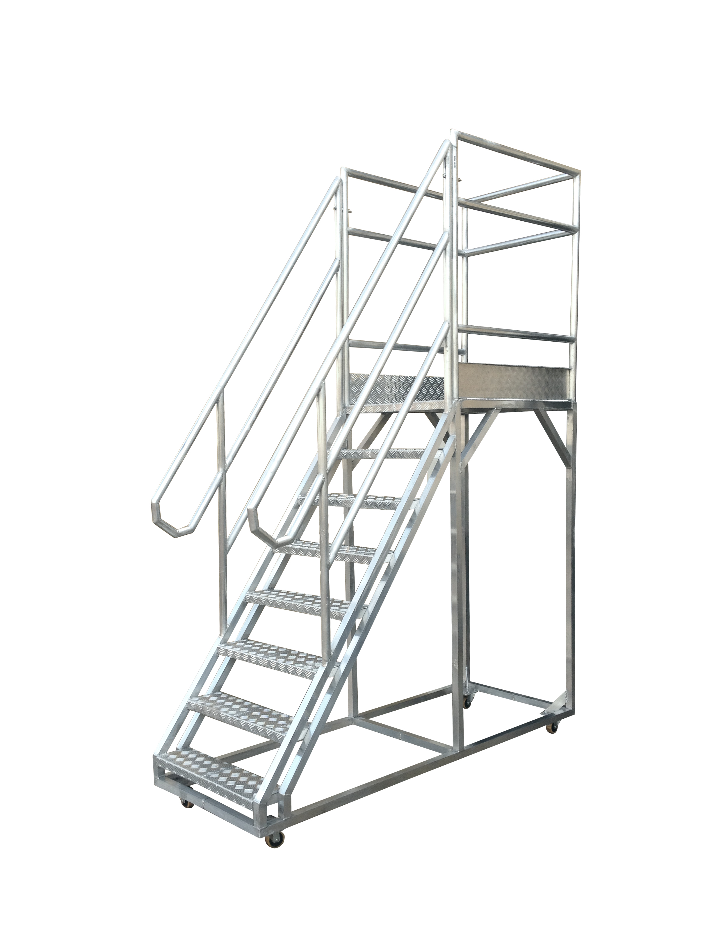 Escada Plataforma em Alumínio - Soldmak