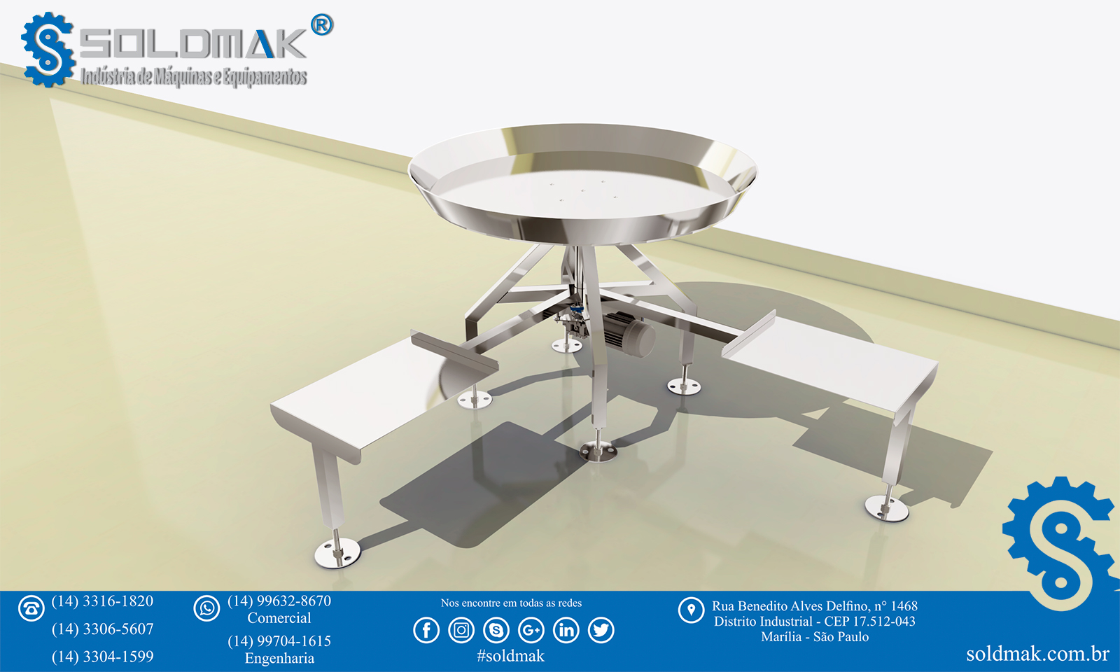 Mesa Giratória - Soldmak